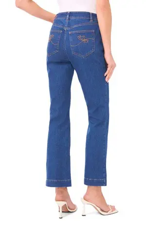 CECE DUPRAZ High-rise Flare Leg Ankle Jeans