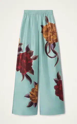 La DoubleJ Palazzo Pants Placée - Peony Placée Light Blue