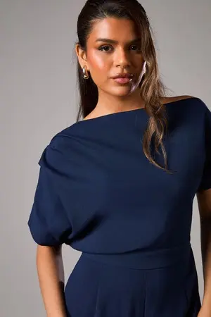 Coast Petite Pleat Off-the-shoulder Jumpsuit