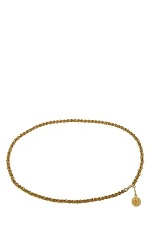Chanel Leather Chain Belt - Beige