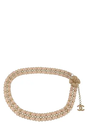 Chanel Camellia Chain Belt - Pink