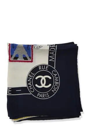 Chanel Multcolor Silk Scarf