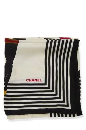 Chanel Multicolor Silk Scarf