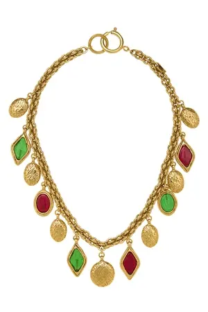 Chanel Gripoix Charm Necklace - Multi