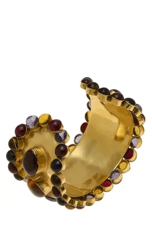 Chanel Multicolor Gripoix Cuff Bracelet