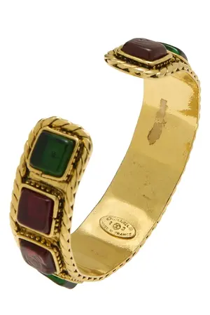 Chanel Gripoix Cuff Bracelet