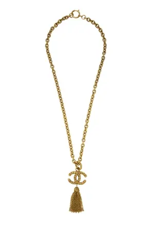 CHANEL Florentine 'CC' Tassel Necklace