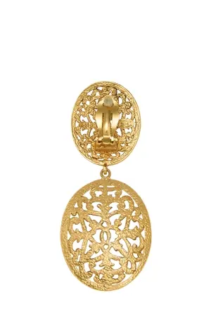 Chanel Filigree Drop Earrings