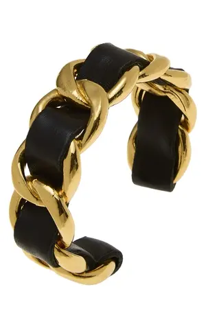 Chanel Plated Chain Cuff - Gold