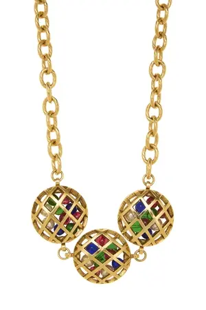 Chanel Gripoix Pendant Necklace