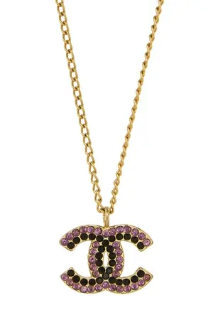 Chanel Cc Crystal Necklace - Multi