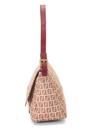 Fendi Zucchino Mama Shoulder Bag - Red