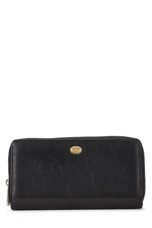 Gucci Calfskin Zip Around Wallet - Black