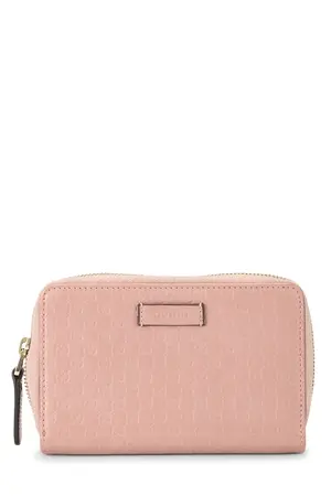 Gucci Microssima Zip Around Wallet - Pink