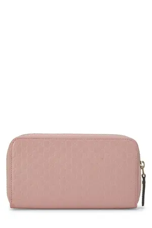 Gucci Microssima Zip Around Wallet - Pink
