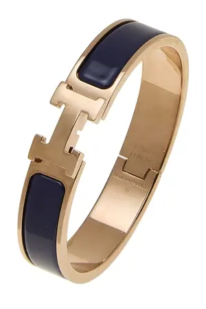 Hermès Clic Clac H Bracelet - Blue