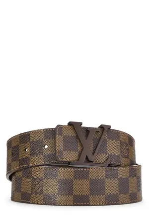 LOUIS VUITTON Damier Ebene Ceinture Initiales Belt - Brown