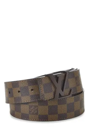LOUIS VUITTON Damier Ebene Ceinture Initiales Belt - Brown