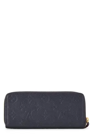 LOUIS VUITTON Bleu Infini Empreinte Clemence Wallet