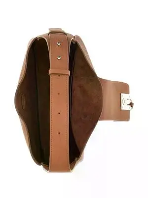 Hogan Logo-buckle Shoulder Bag - Brown