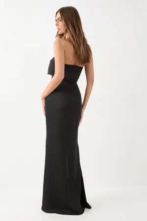 MISSPAP Bandeau Overlay Bridesmaid Dress