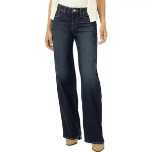 SILVER JEANS CO. Suki Curvy Mid Rise Wide Leg Jeans