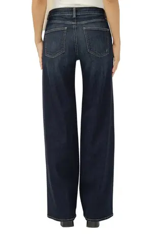 SILVER JEANS CO. Suki Curvy Mid Rise Wide Leg Jeans