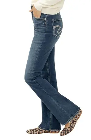 SILVER JEANS CO. Avery High Waist Slim Bootcut Jeans - Berkeley