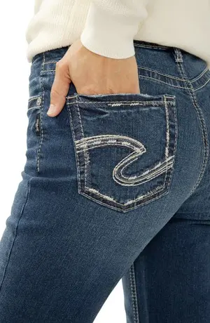 SILVER JEANS CO. Avery High Waist Slim Bootcut Jeans - Berkeley