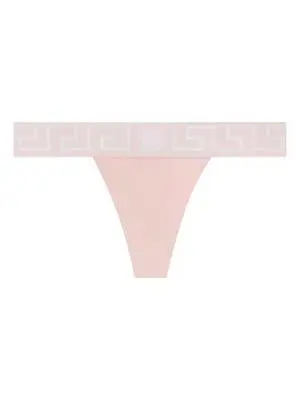 Versace Greca-border Thong - Pink