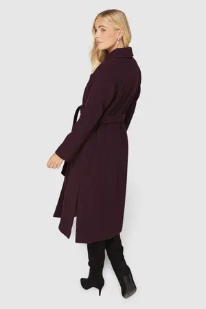 WALLIS Petite Longline Belted Coat
