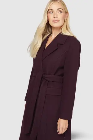 WALLIS Petite Longline Belted Coat