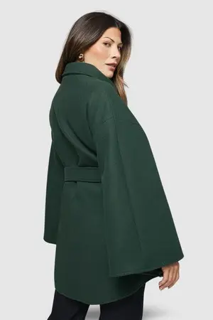 WALLIS Wool Mix Belted Cape
