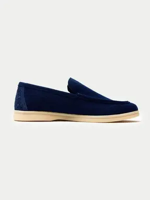 Gobi Cashmere Cashmere Loafers - Navy