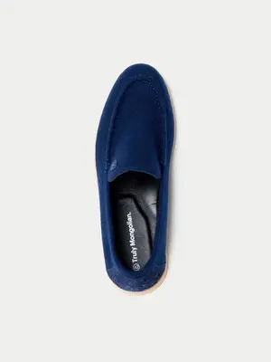 Gobi Cashmere Cashmere Loafers - Navy