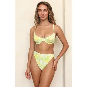 DIPPIN DAISY'S High Waisted Bikini Bottom - Lime Mojito