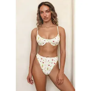 DIPPIN DAISY'S High Waisted Bikini Bottom - Pina Colada