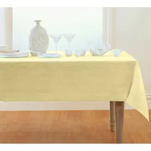 SOLINO HOME Linen Table Throwathena Chambray Yellow