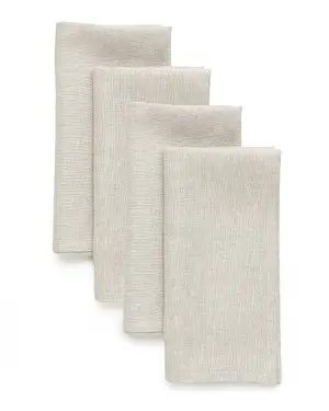 SOLINO HOME Linen Dinner Napkinsathena Light Natural