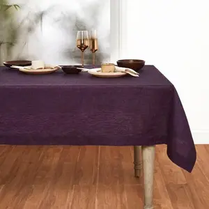 SOLINO HOME Linen Tableclothathena Grape