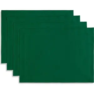 SOLINO HOME Linen Placematsfete Christmas Green