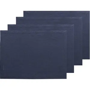 SOLINO HOME Linen Placematsfete - Navy