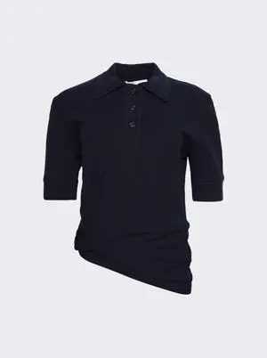 Victoria Beckham Twist Detail Polo Top