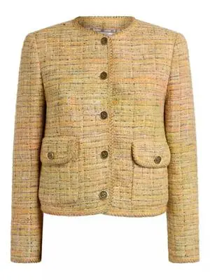 Etro Tweed-effect Cropped Jacket - Neutrals