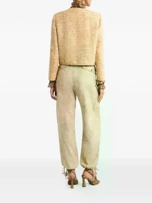 Etro Tweed-effect Cropped Jacket - Neutrals