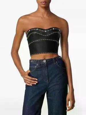 Versace Studded Leather Top