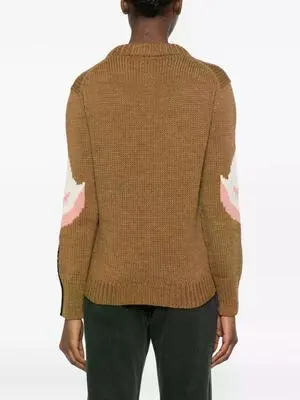 Chloé Intarsia-knit Sweater - Brown