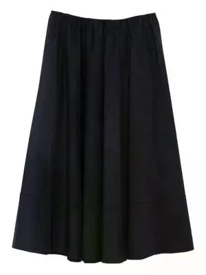 Maje Striped Midi Skirt