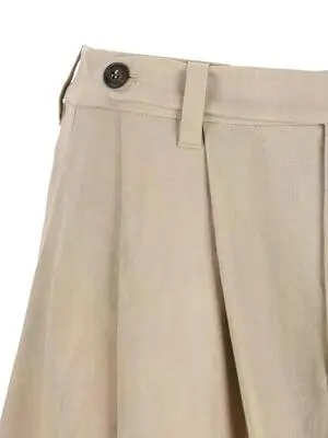 Brunello Cucinelli Pleated A-line Midi Skirt
