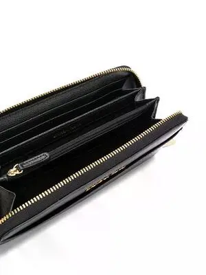 Michael Kors Textured Zip Wallet - Black